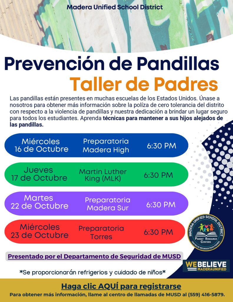 Gang Prevention Workshop – Parent Resource Center