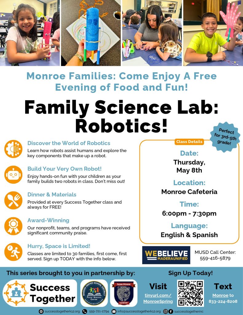 Family Science Lab: Robotics! – Parent Resource Center